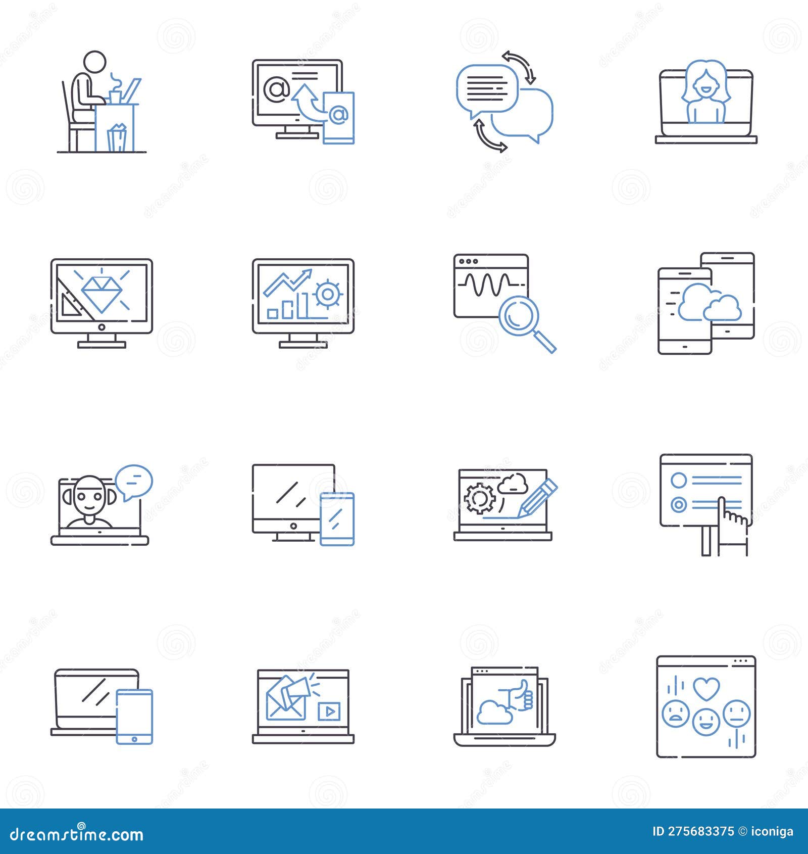 Ph Marketing Line Icons Collection. Targeting, Branding, Segmentation ...