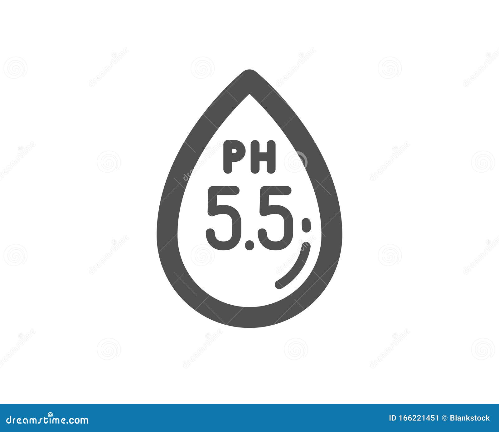 Ph Neutral Icon. Clinically Tested Sign. Water Drop. Vector Stock ...
