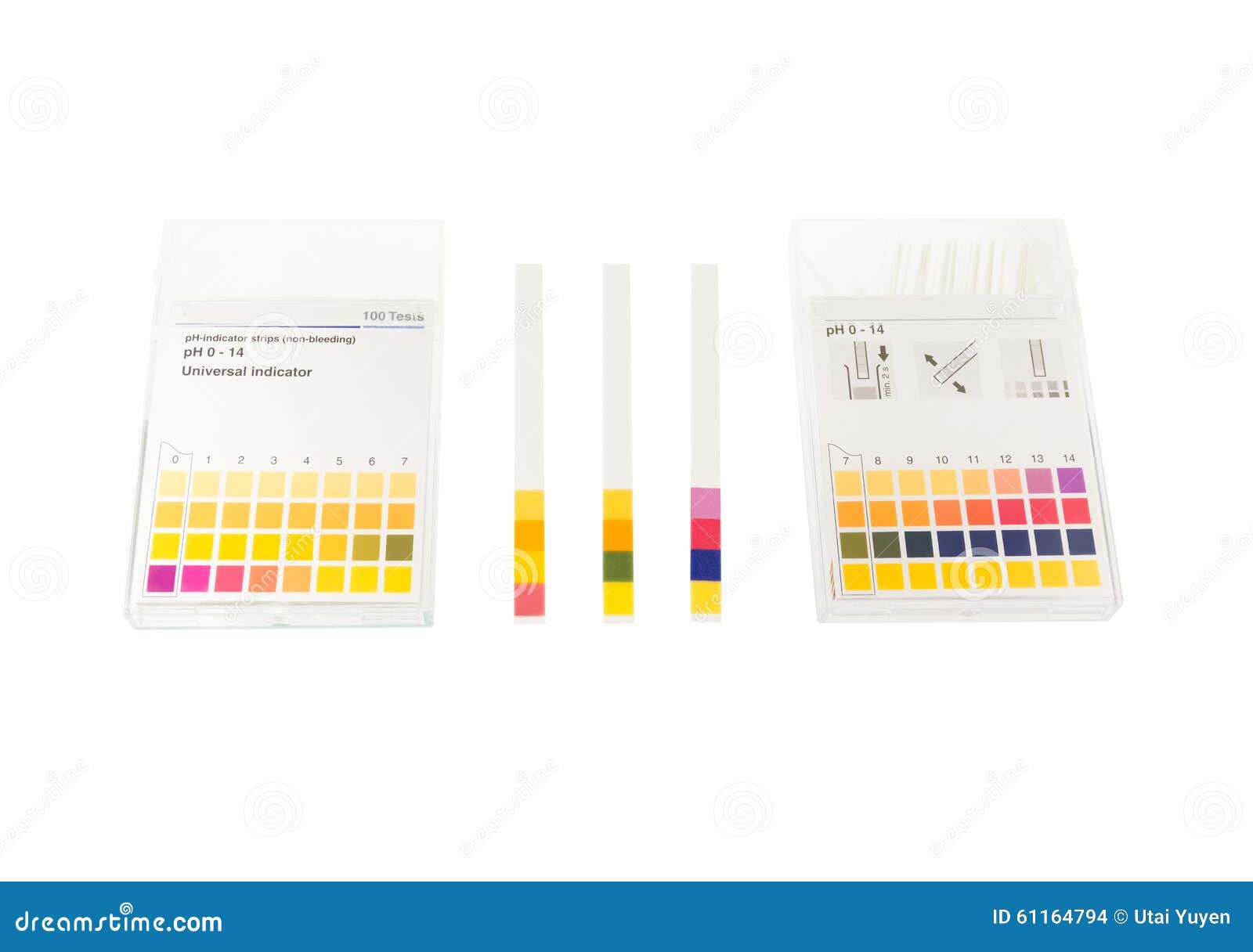 PH paper with pH values stock photo. Image of tech, analyze - 61164794