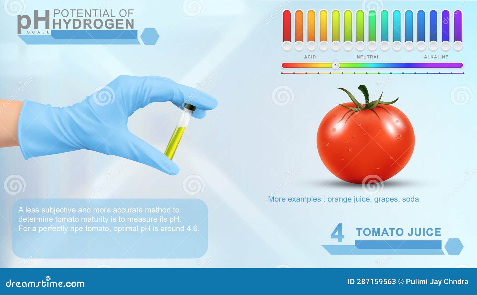 Ph Scale Infographic Illustration, PH Scale Four Properties ...
