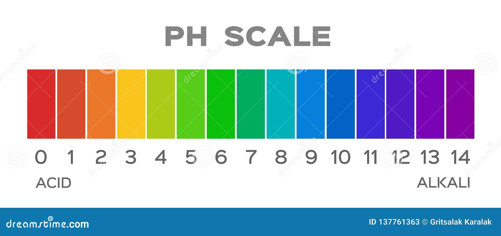 Ph Scale Vector Graphic . Acid To Base Stock Vector - Illustration of ...