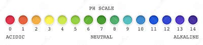 Ph Value Scale Chart for Acid, Alkaline Solution, Test Meter with Round ...