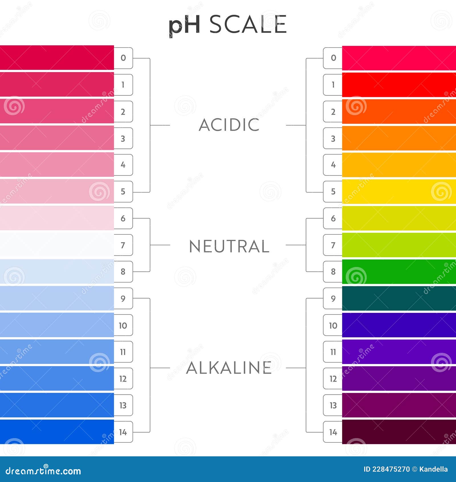 PH Value scale chart. stock vector. Illustration of analysis - 228475270
