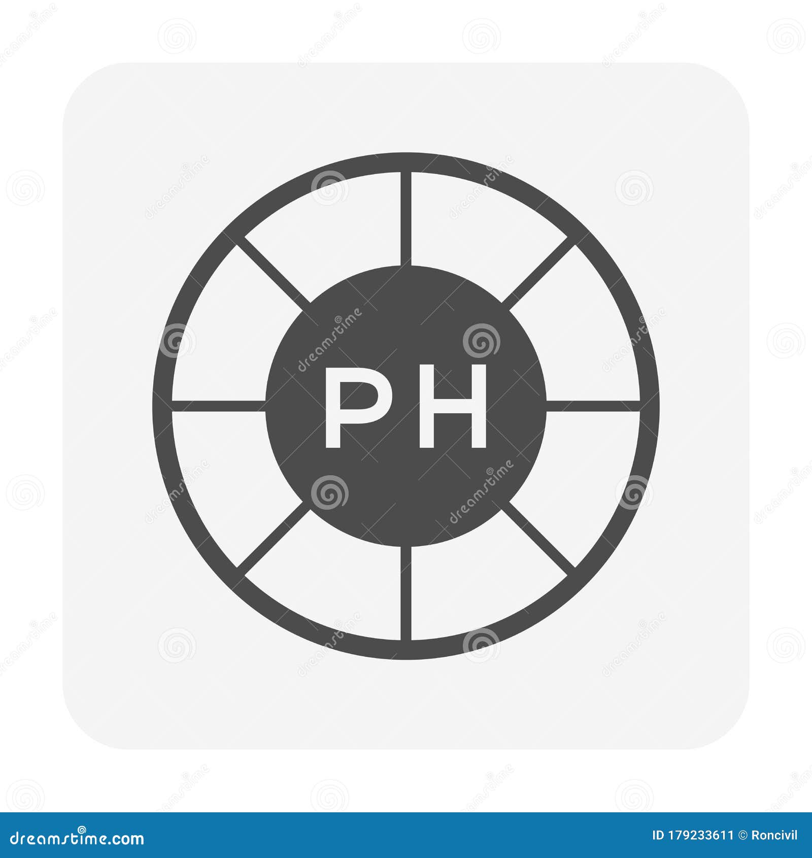 Ph water icon stock vector. Illustration of pollution - 179233611