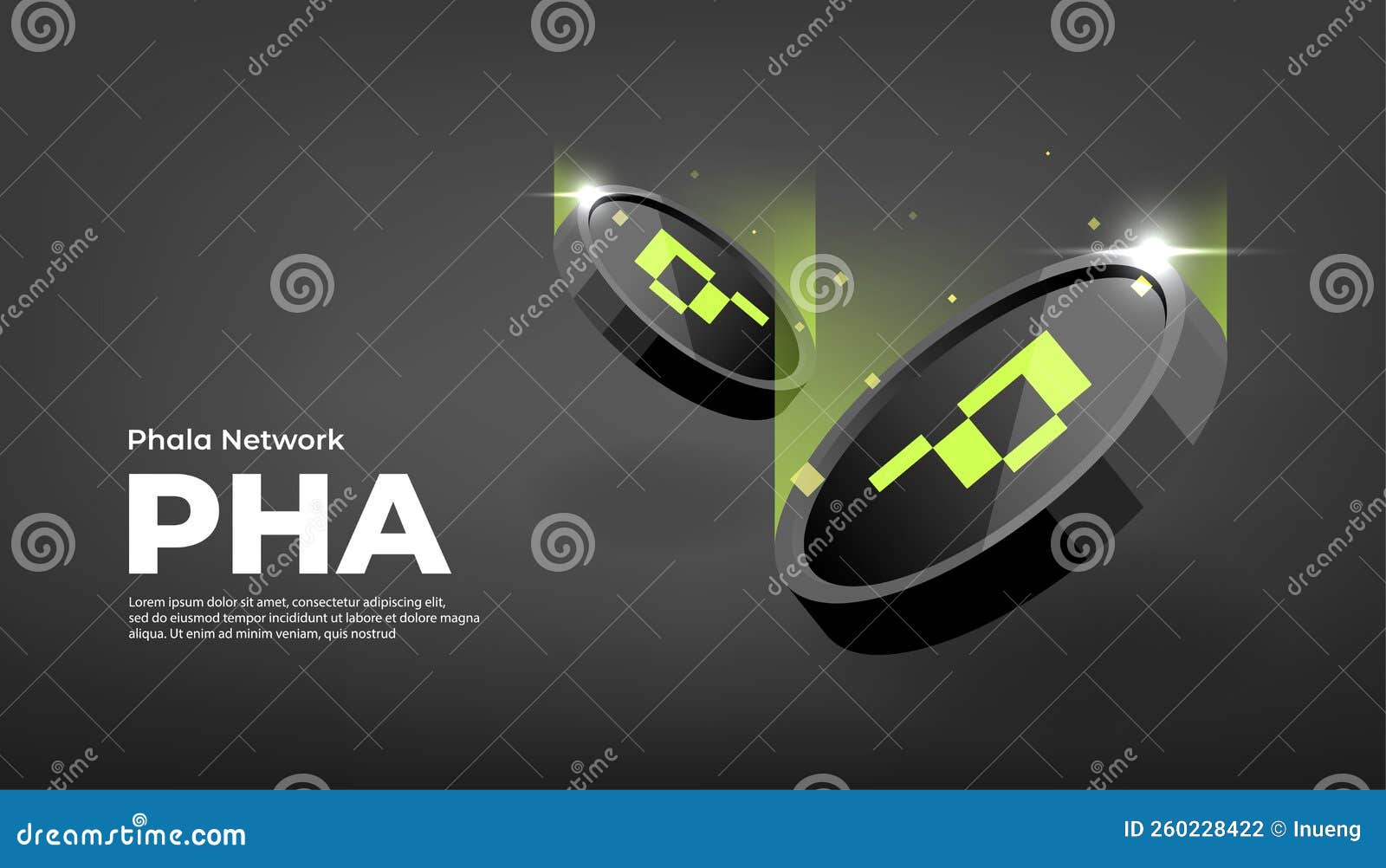 Phala Network PHA Icon Isolated On White Background Vector Illustration ...