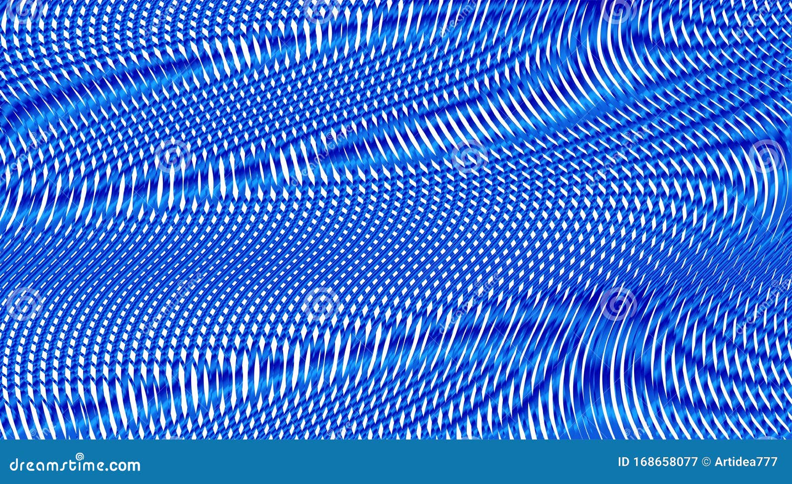 Phantom Blue. Abstract Wavy Linear Backgraund Optical Illusion. Stock ...