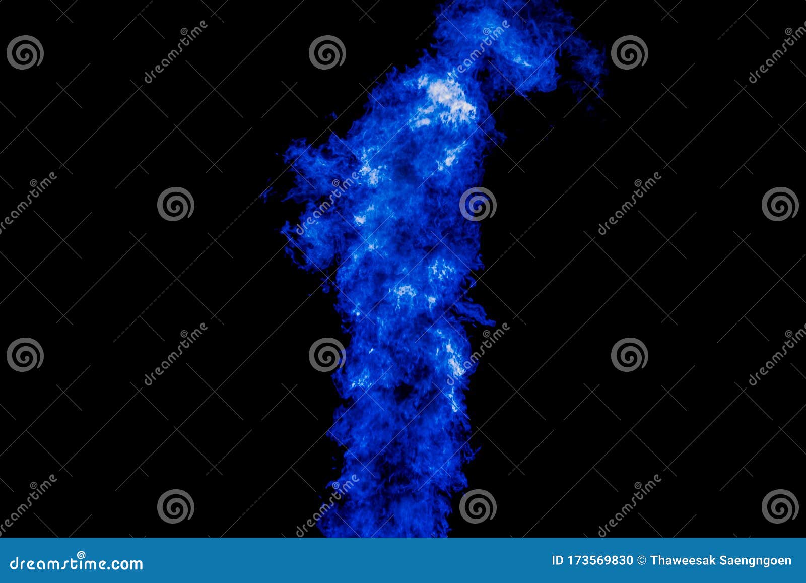 Phantom Blue Fire Flames Blazing Fiery Burning Stock Photo - Image of ...