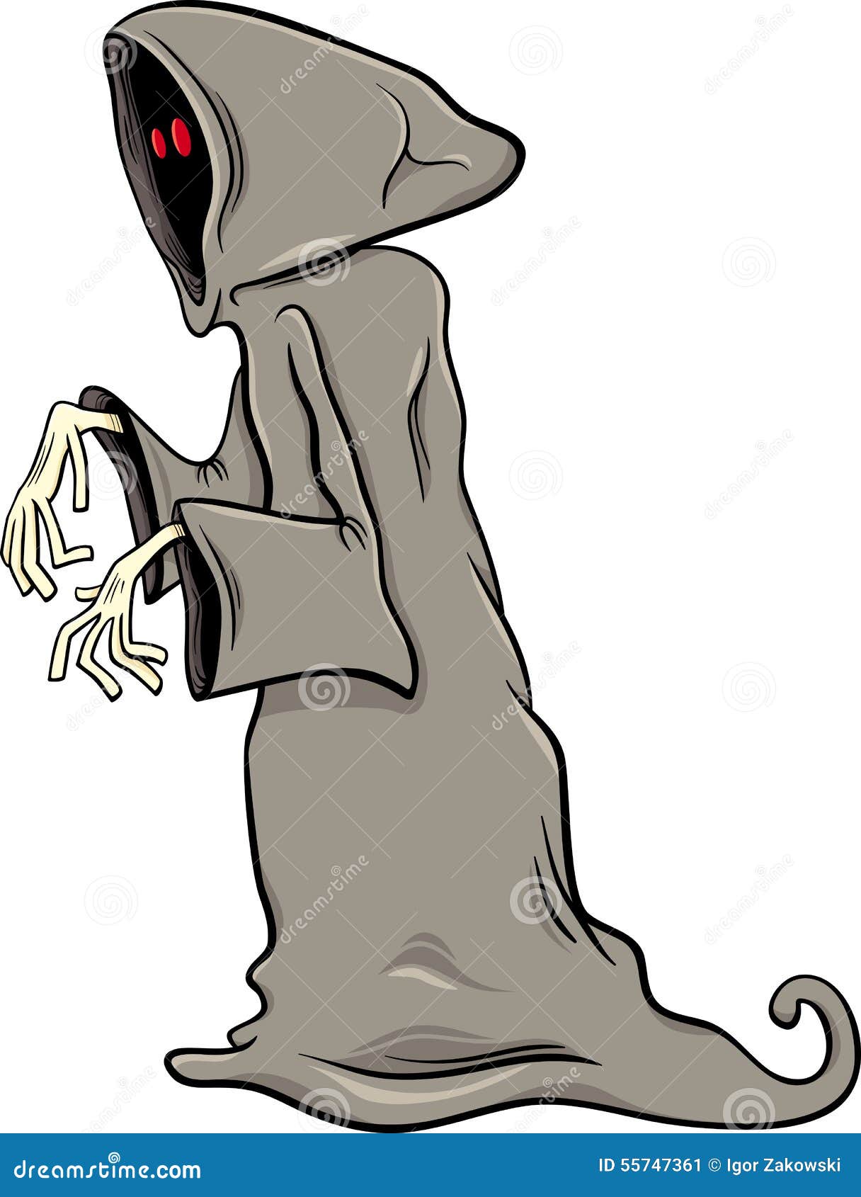 Phantom Or Ghost Cartoon Illustration Stock Vector - Image: 55747361