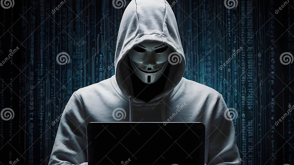 The Phantom Hacker a Dark Web Enigma. Stock Illustration - Illustration ...