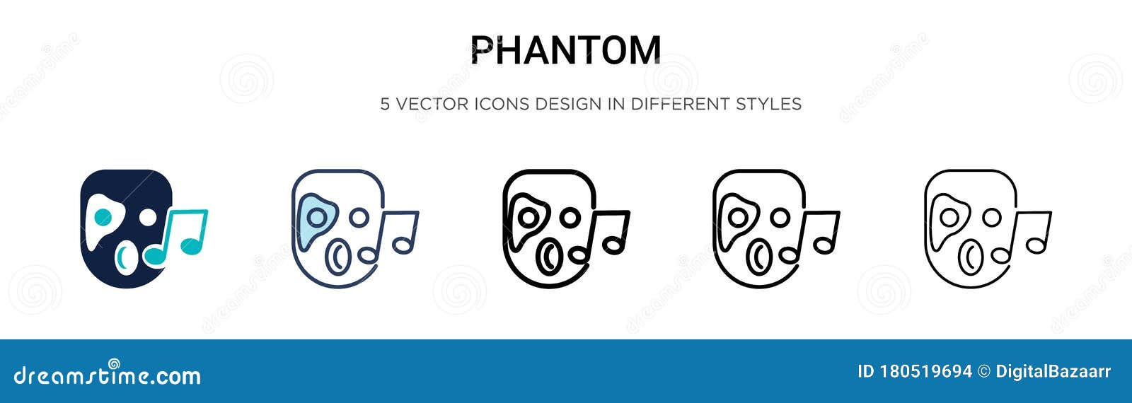 Phantom Icon in Filled, Thin Line, Outline and Stroke Style. Vector ...