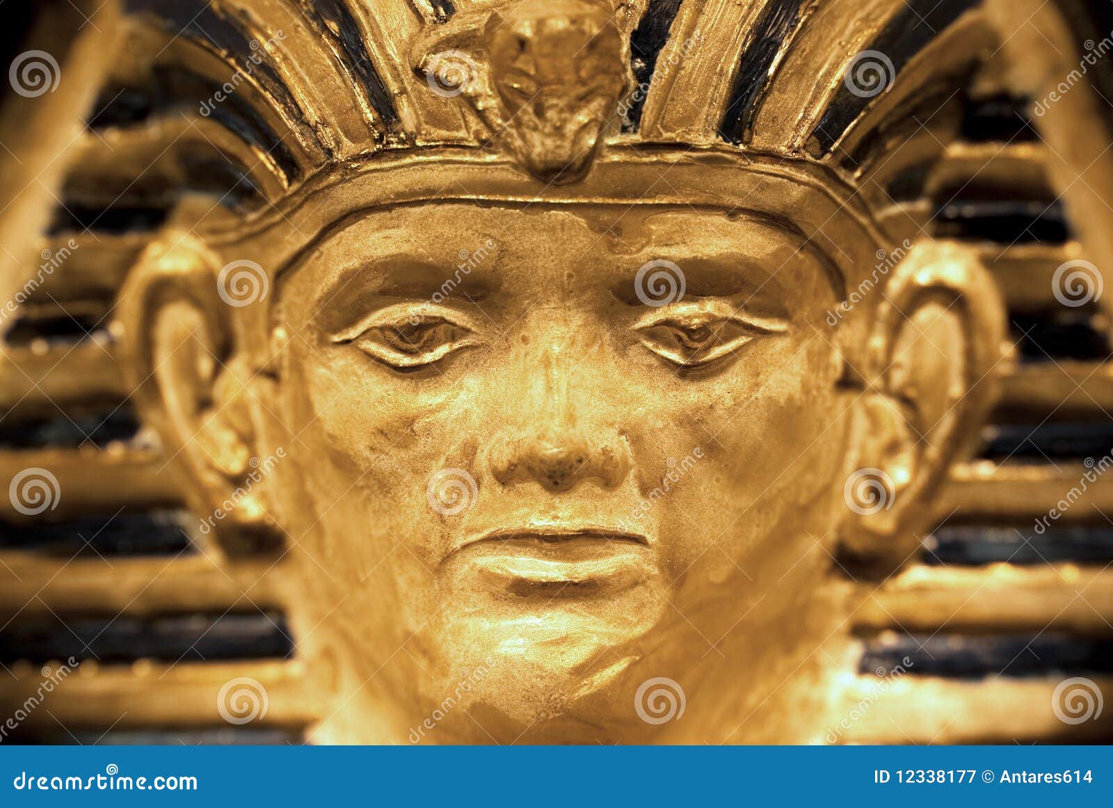 Pharao-Gesicht stockbild. Bild von sphinx, erforschung - 12338177