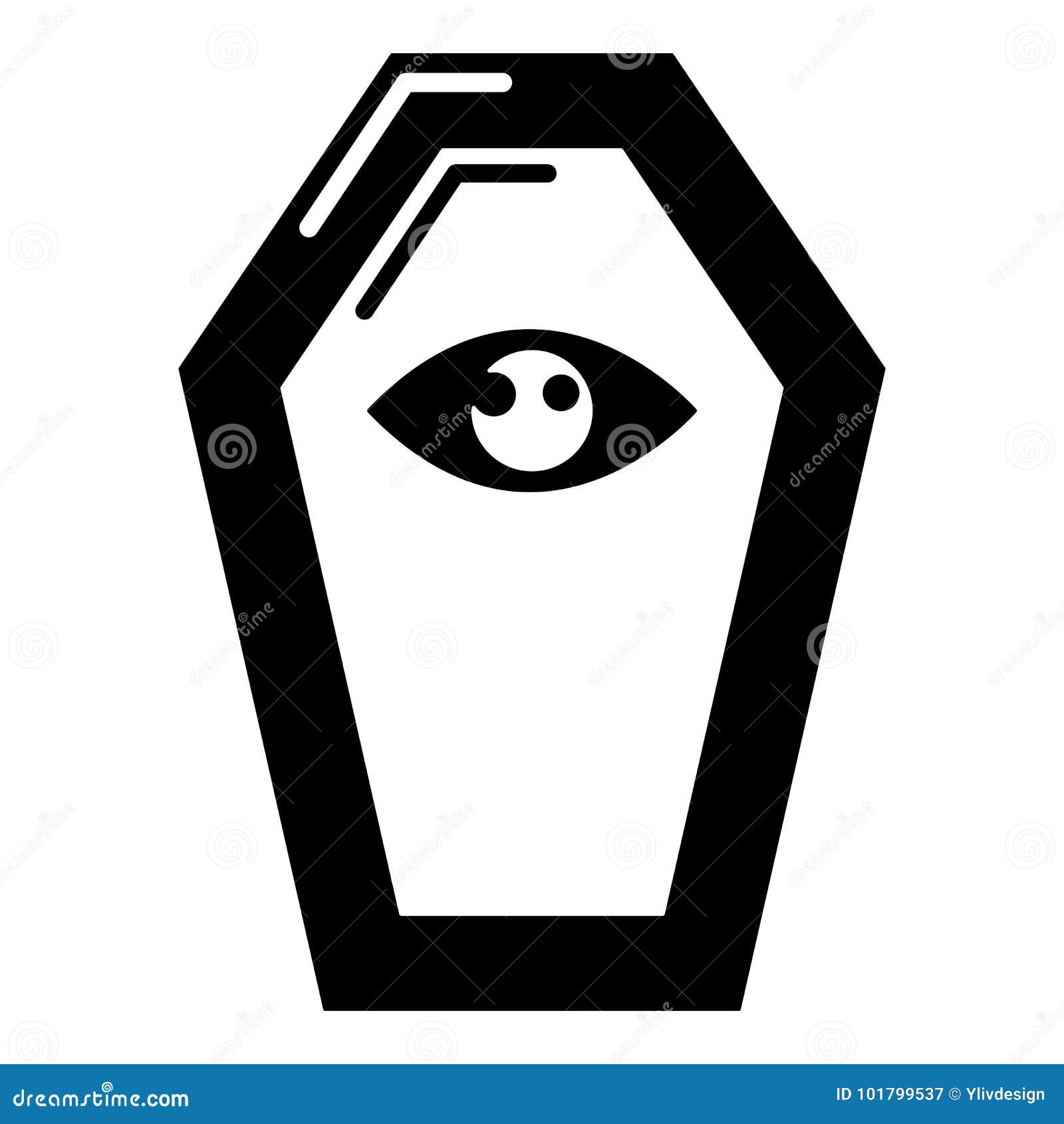 Pharaoh Coffin Icon, Simple Black Style Stock Vector - Illustration of ...
