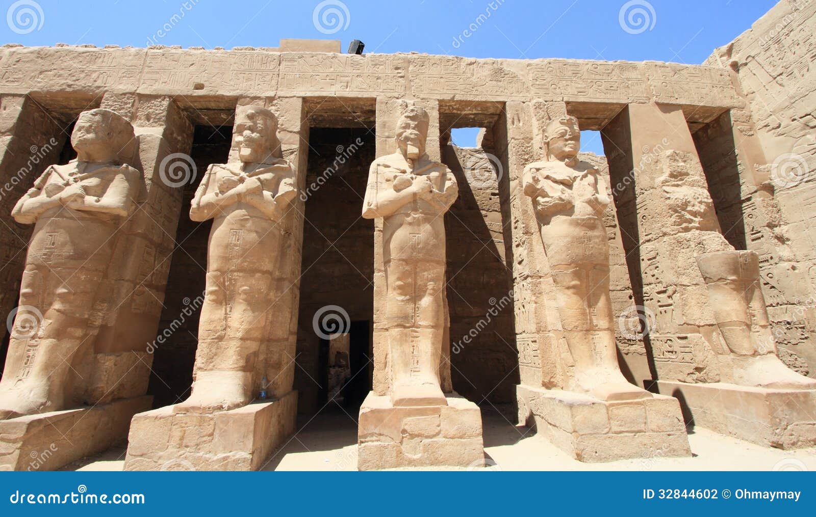 Pharaoh columns stock photo. Image of ramses, heritage - 32844602
