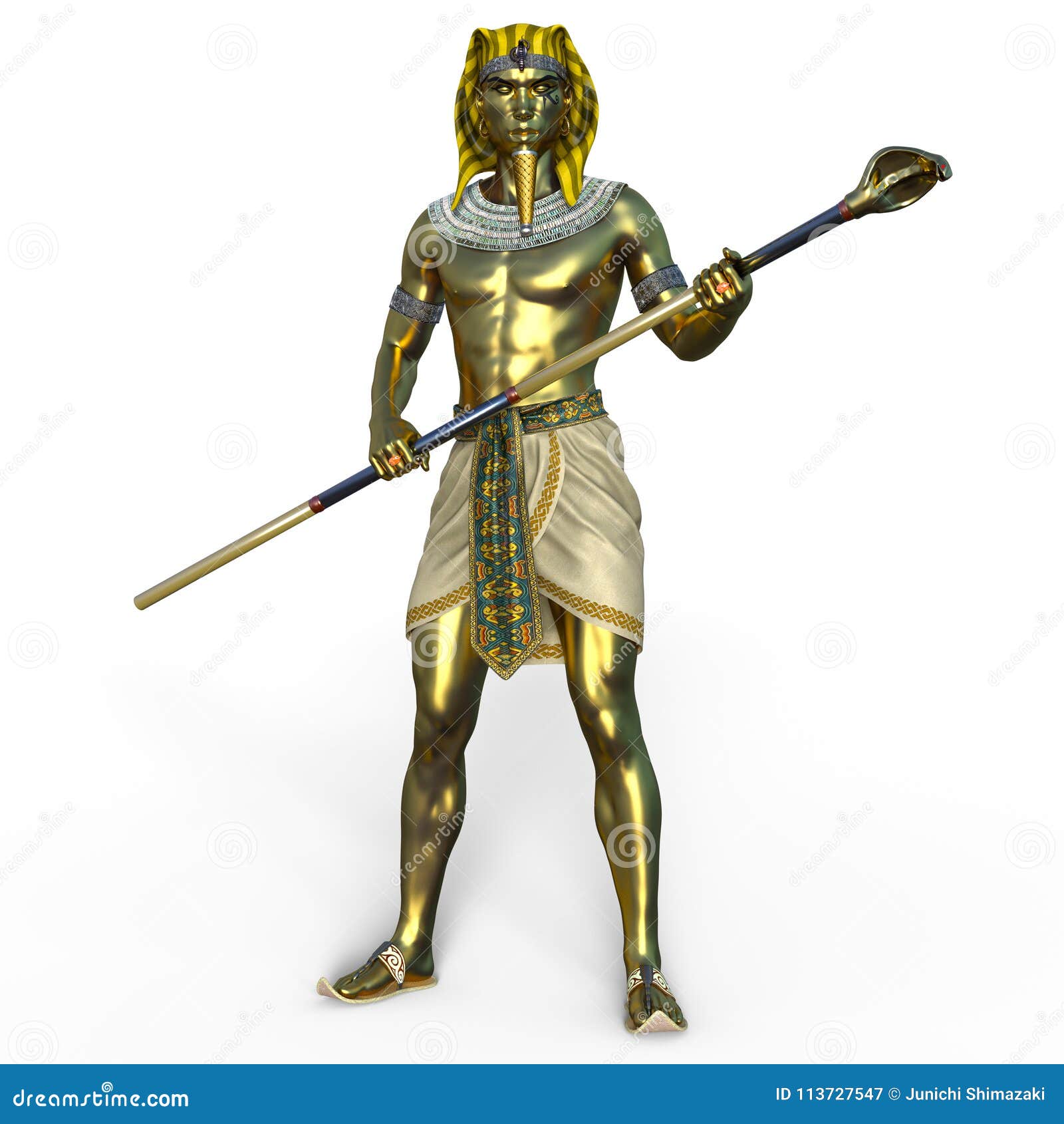 Pharaoh stock illustration. Illustration of white, gold - 113727547
