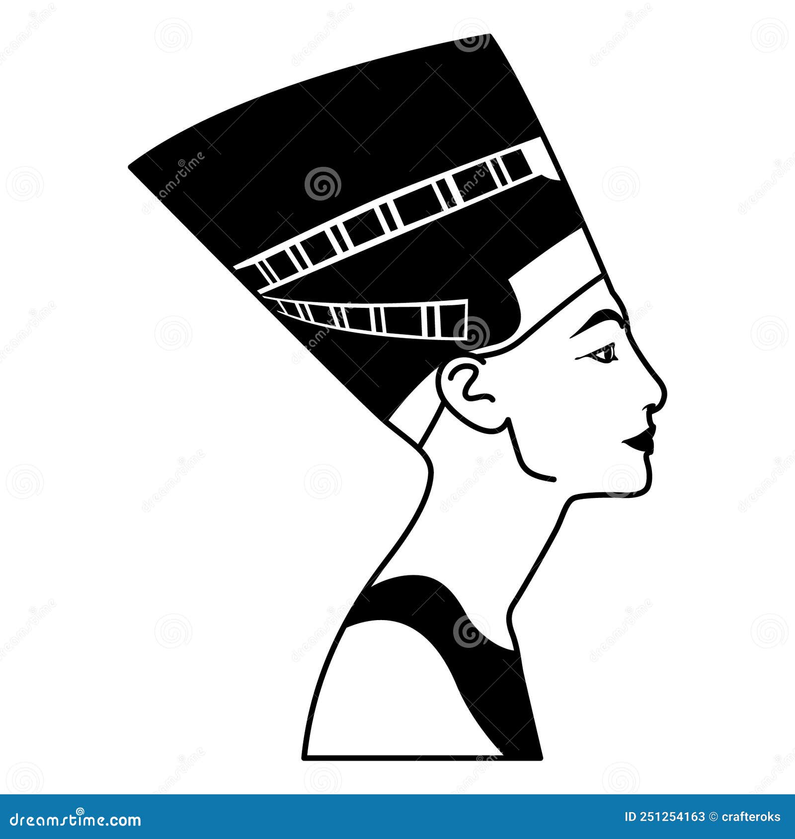 Pharaoh Egyptian Symbol EPS Vector File Stock Illustration ...