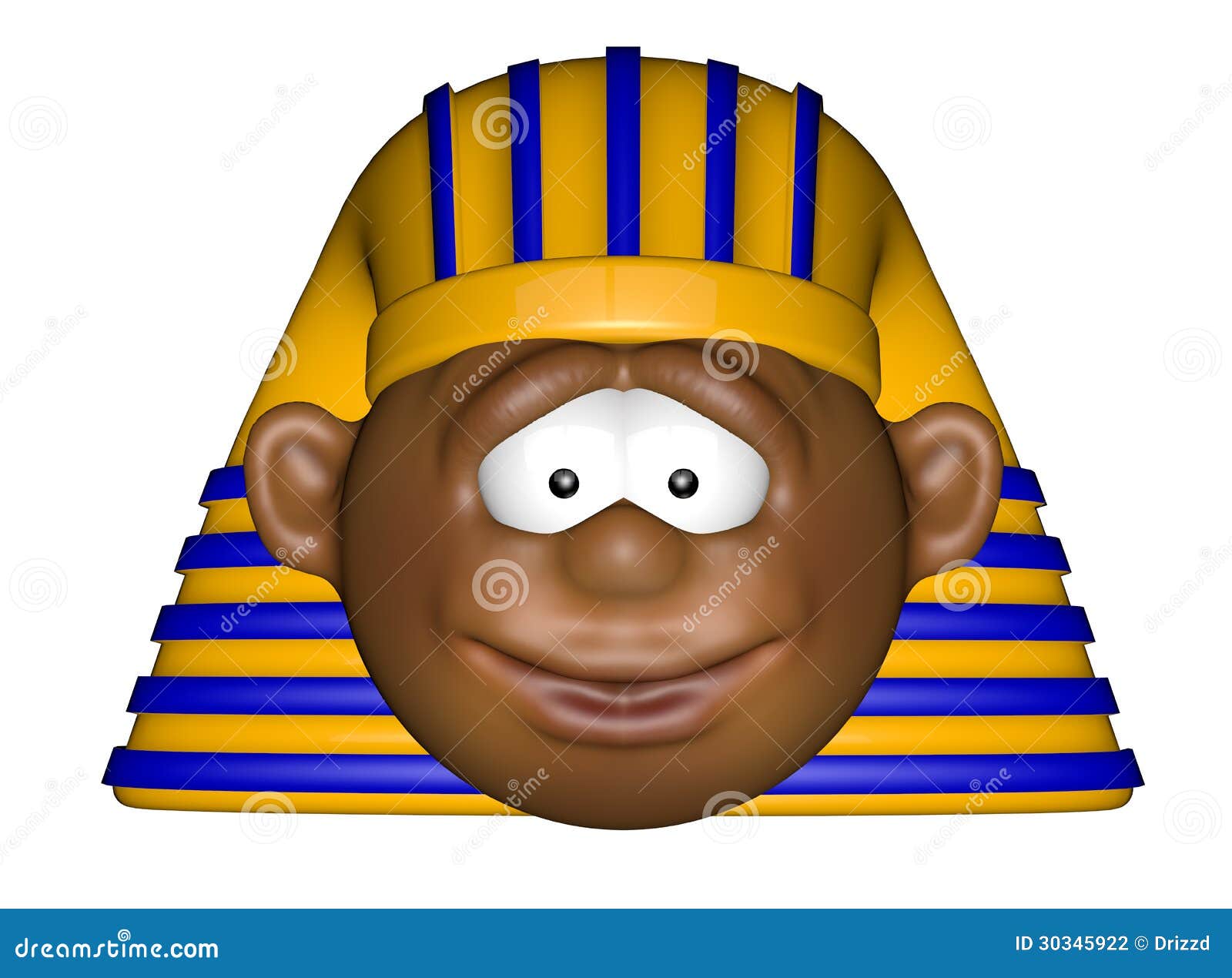 Pharaoh stock illustration. Image of portrait, pharaoh - 30345922
