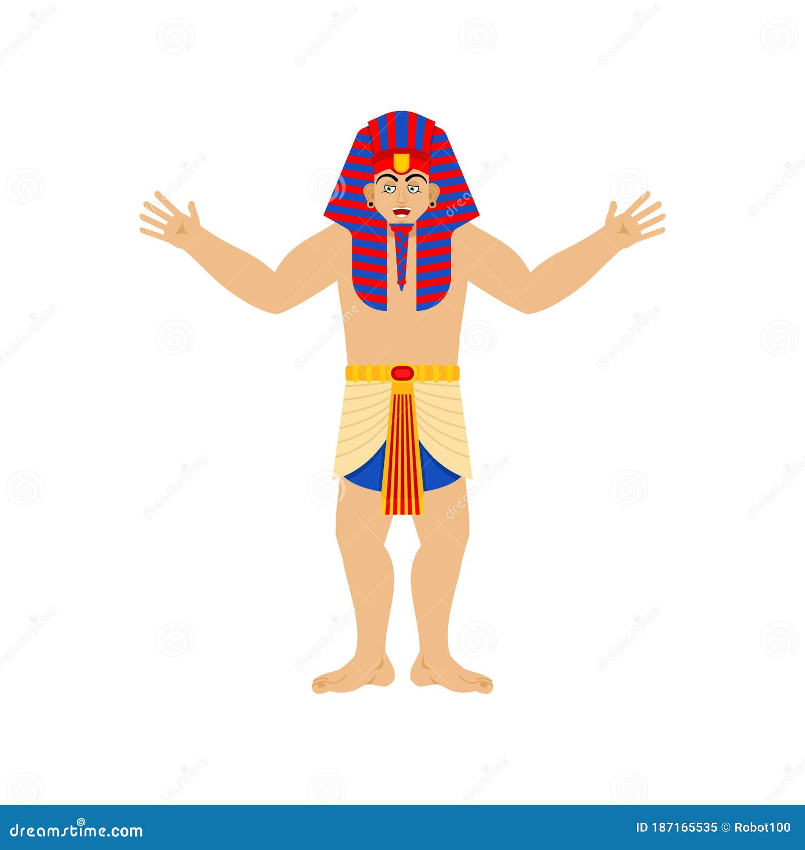 Pharaoh Happy Emoji. Rulers Of Ancient Egypt Merry Emotions Avatar ...