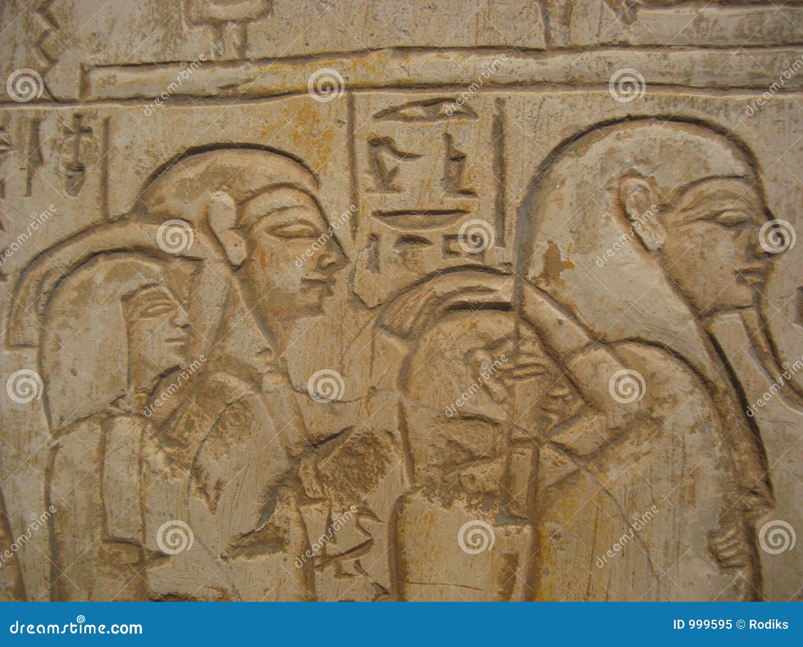 Pharaoh and His People on Hieroglyphics Stock Image - Image of sentence ...