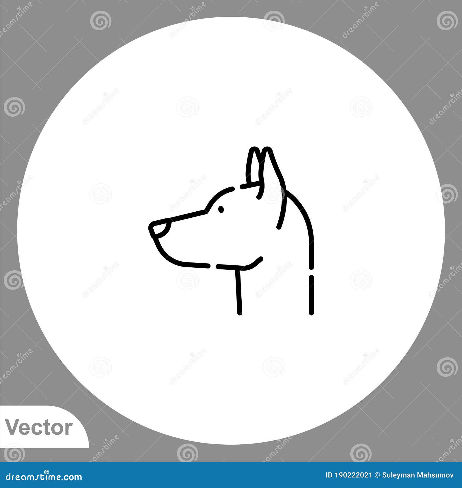 Pharaoh Hound Vector Icon Sign Symbol Stock Vector - Illustration of ...