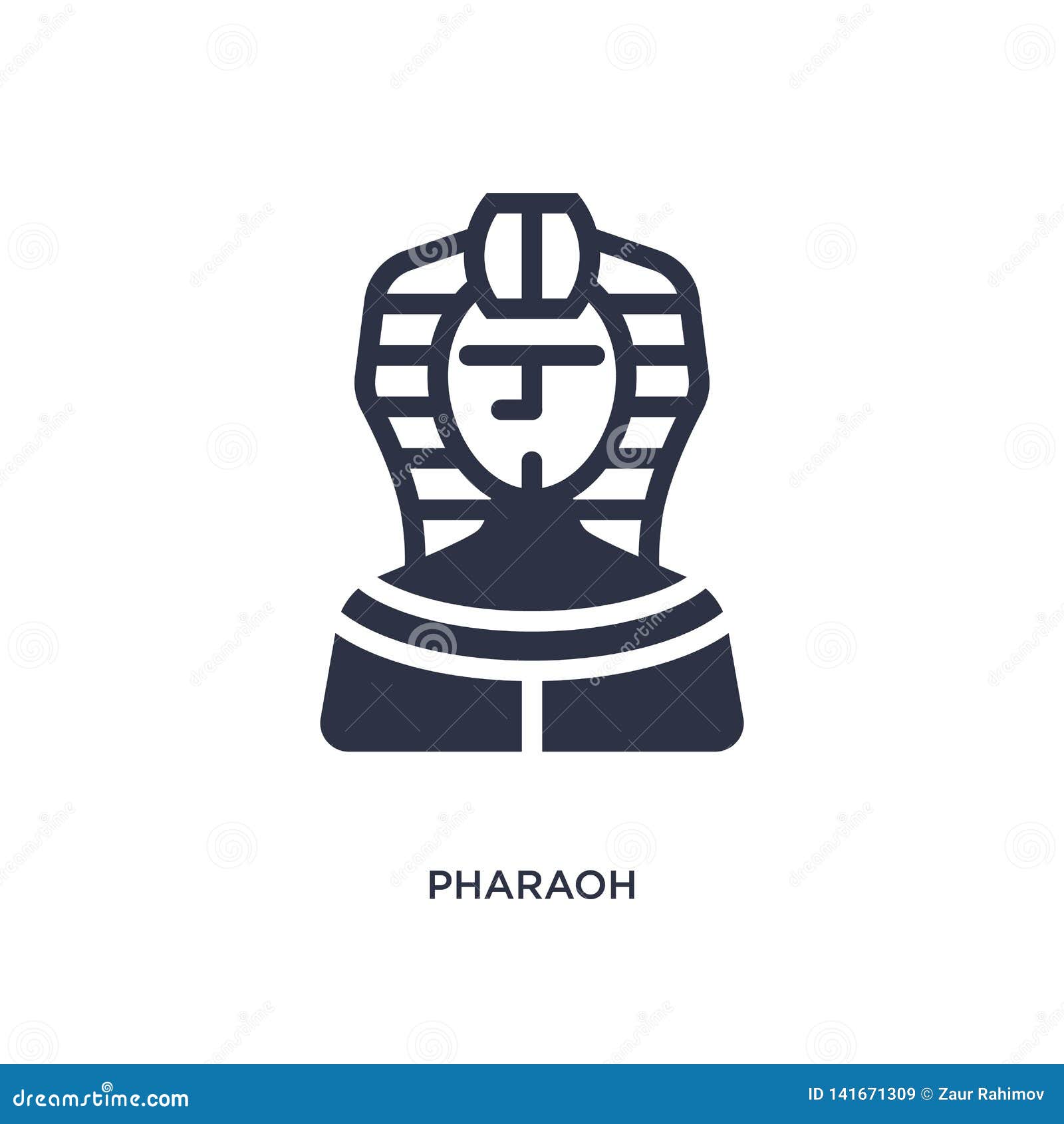 Pharaoh Icon On White Background. Simple Element Illustration From ...