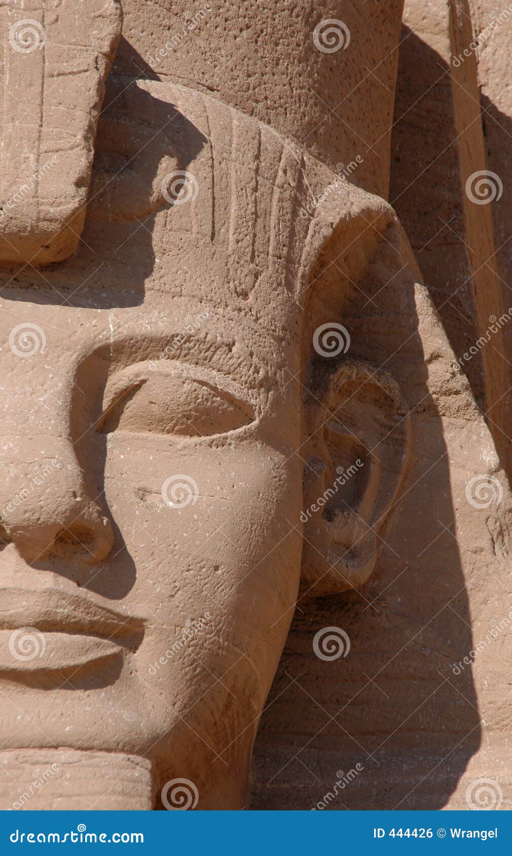 Pharaoh Ramses II stock photo. Image of sandstone, face - 444426