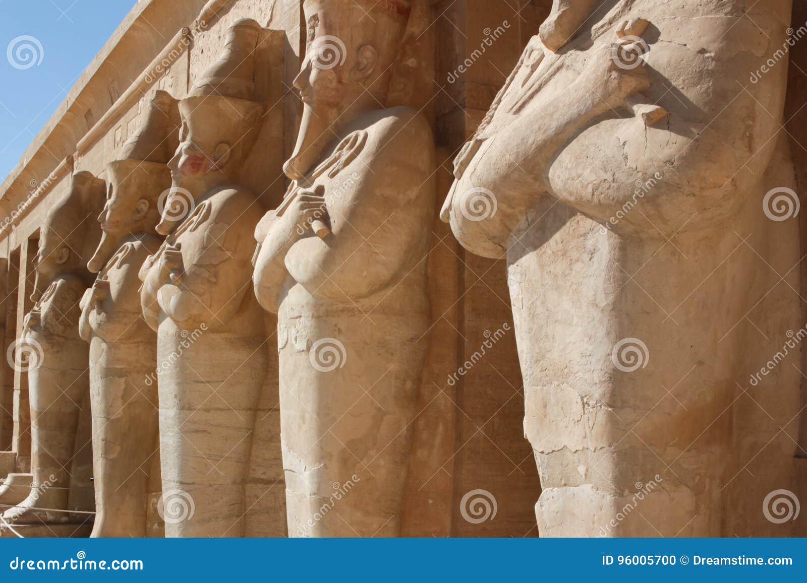 Pharaoh statues in death stock photo. Image of scepter - 96005700