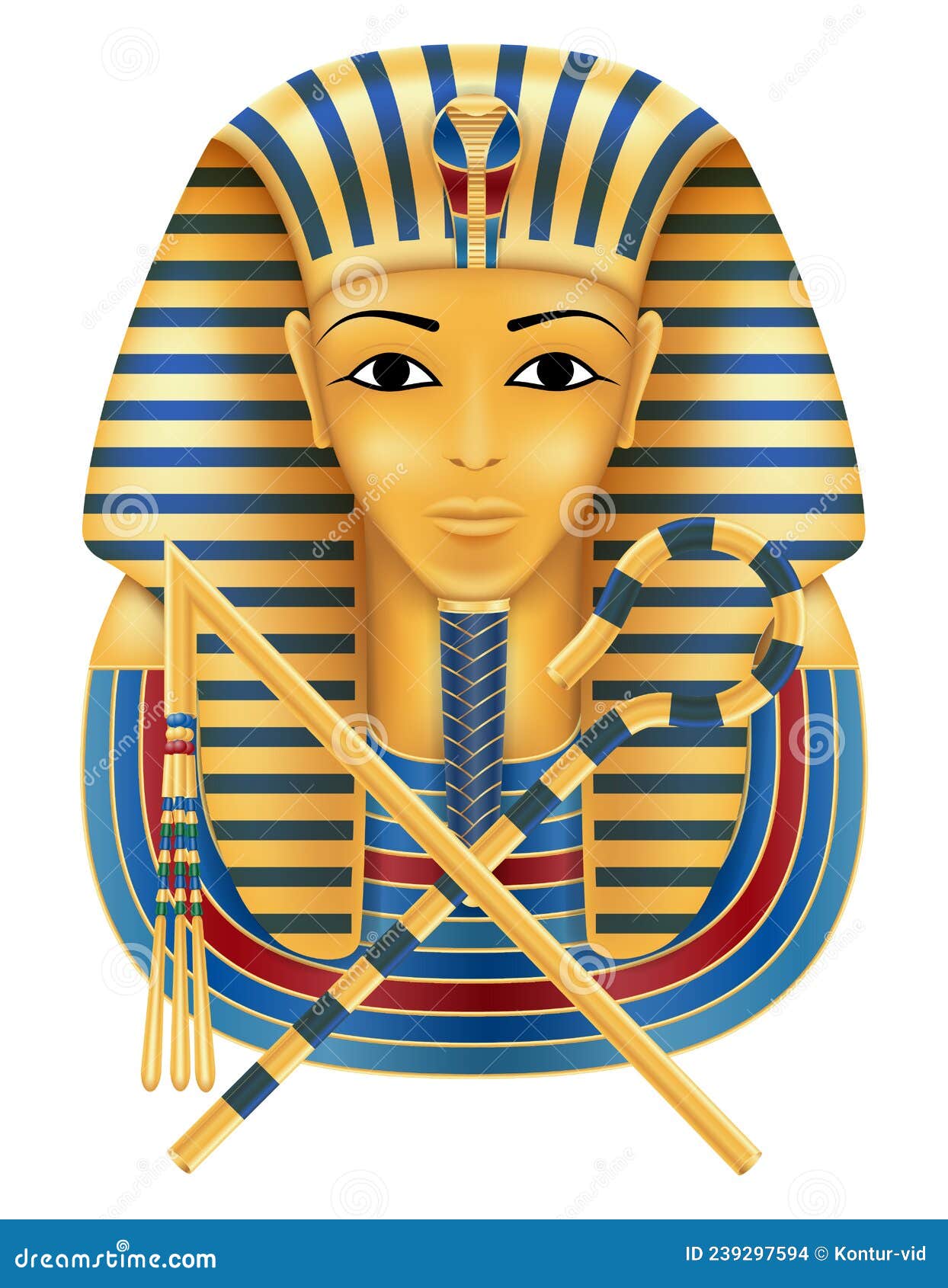 Pharaoh Symbol. Ancient Egyptian King Black Icon Vector Illustration ...