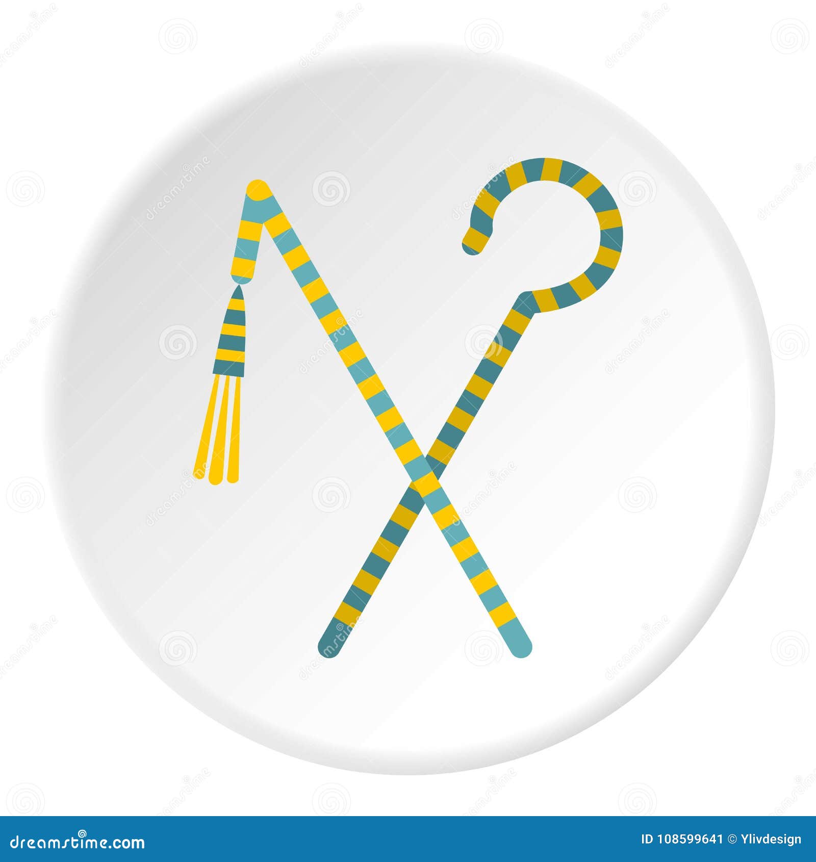 Pharaoh Symbols Icon Circle Stock Vector - Illustration of egypt, icon ...