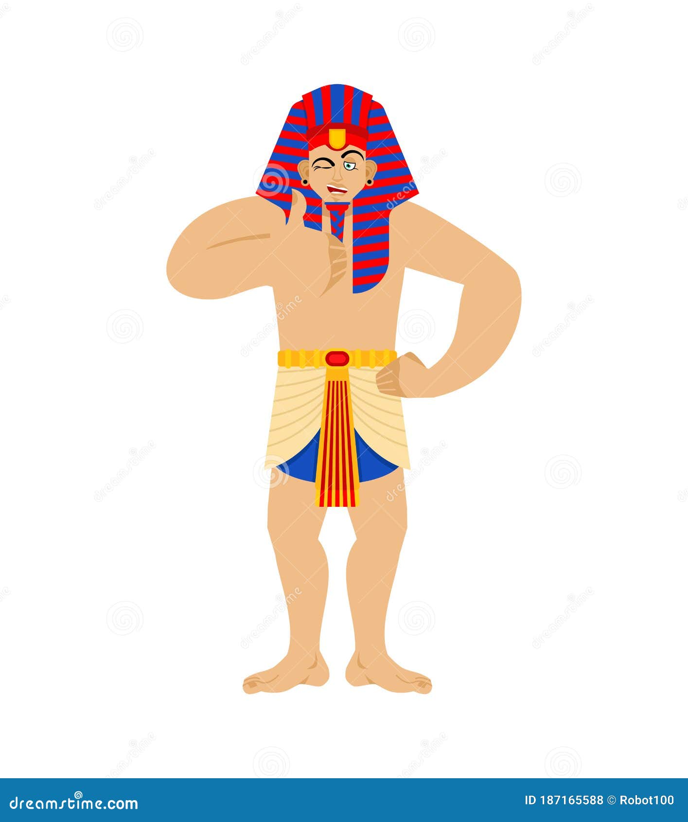 Pharaoh Sad Emoji. Rulers Of Ancient Egypt Sorrowful Emotions Avatar ...