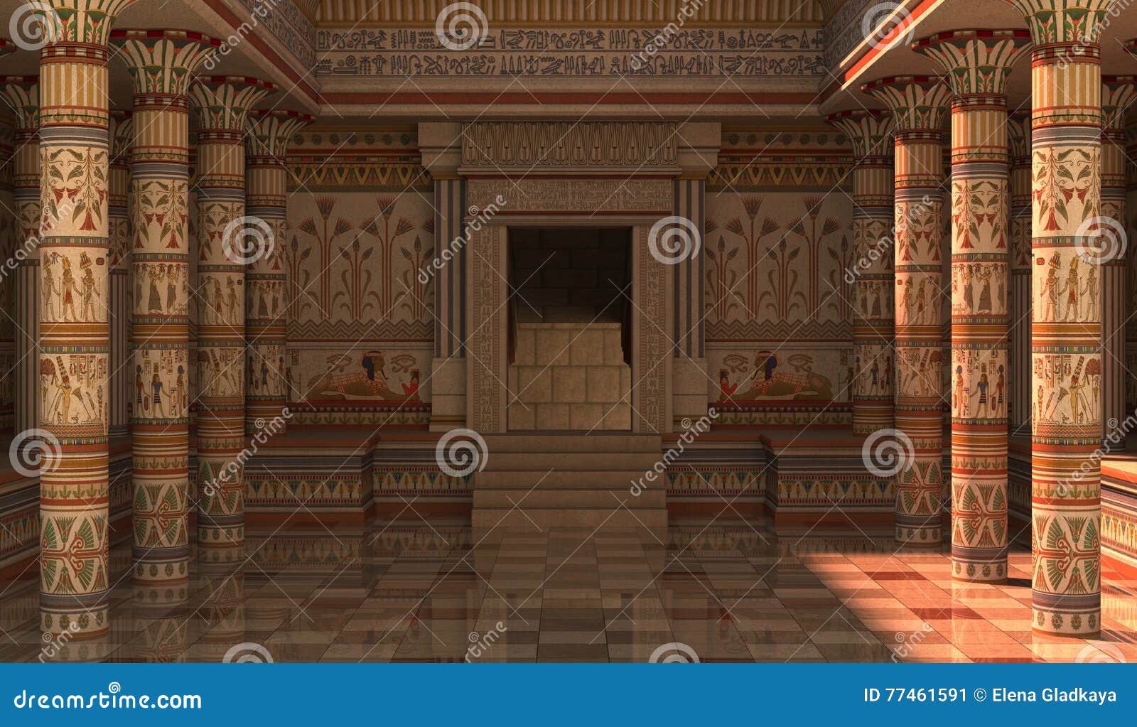 Temple Of The Pharaohs Royalty-Free Stock Image | CartoonDealer.com ...