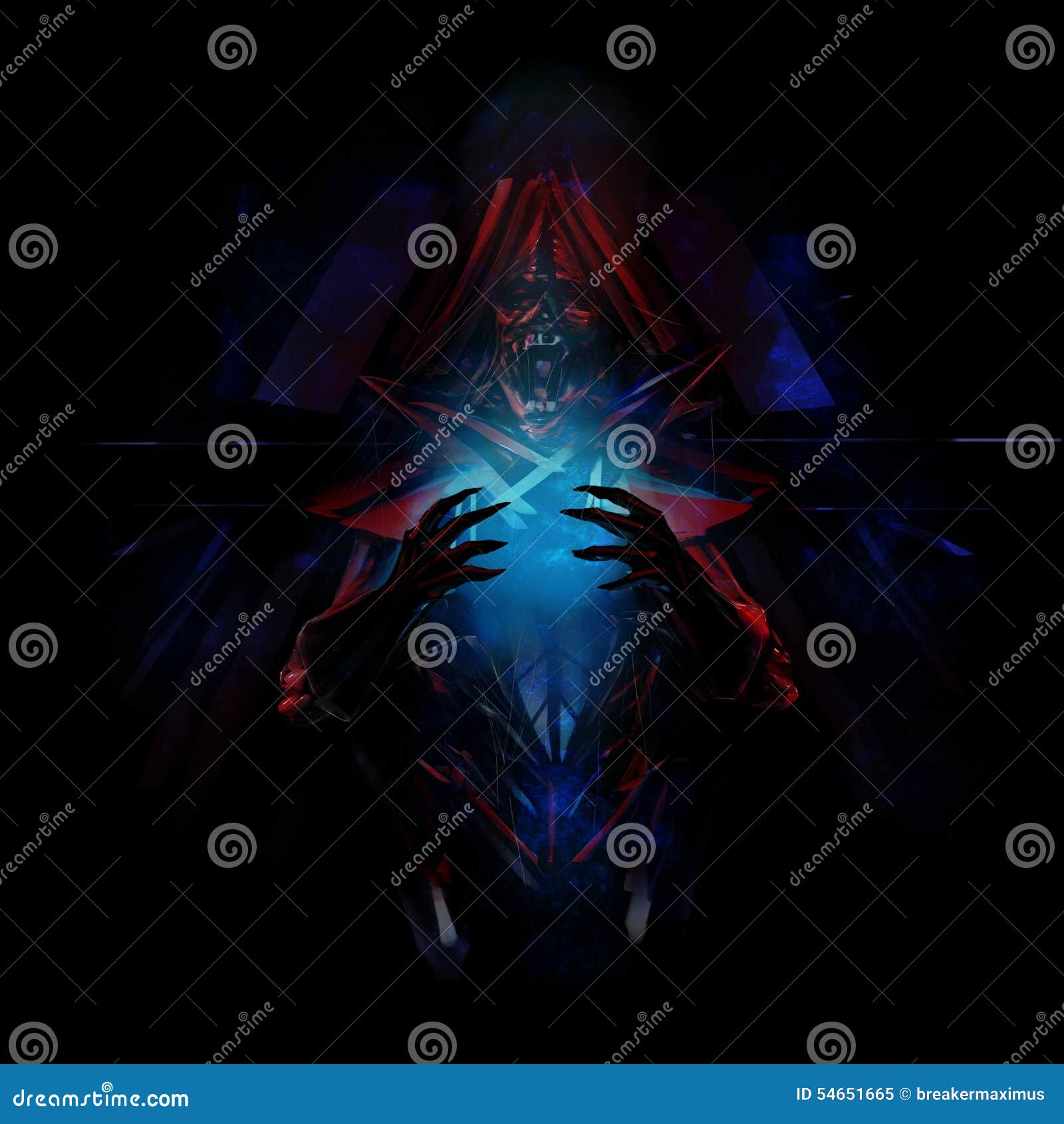 Pharaon De Squelette De Monstre Illustration Stock - Illustration du ...