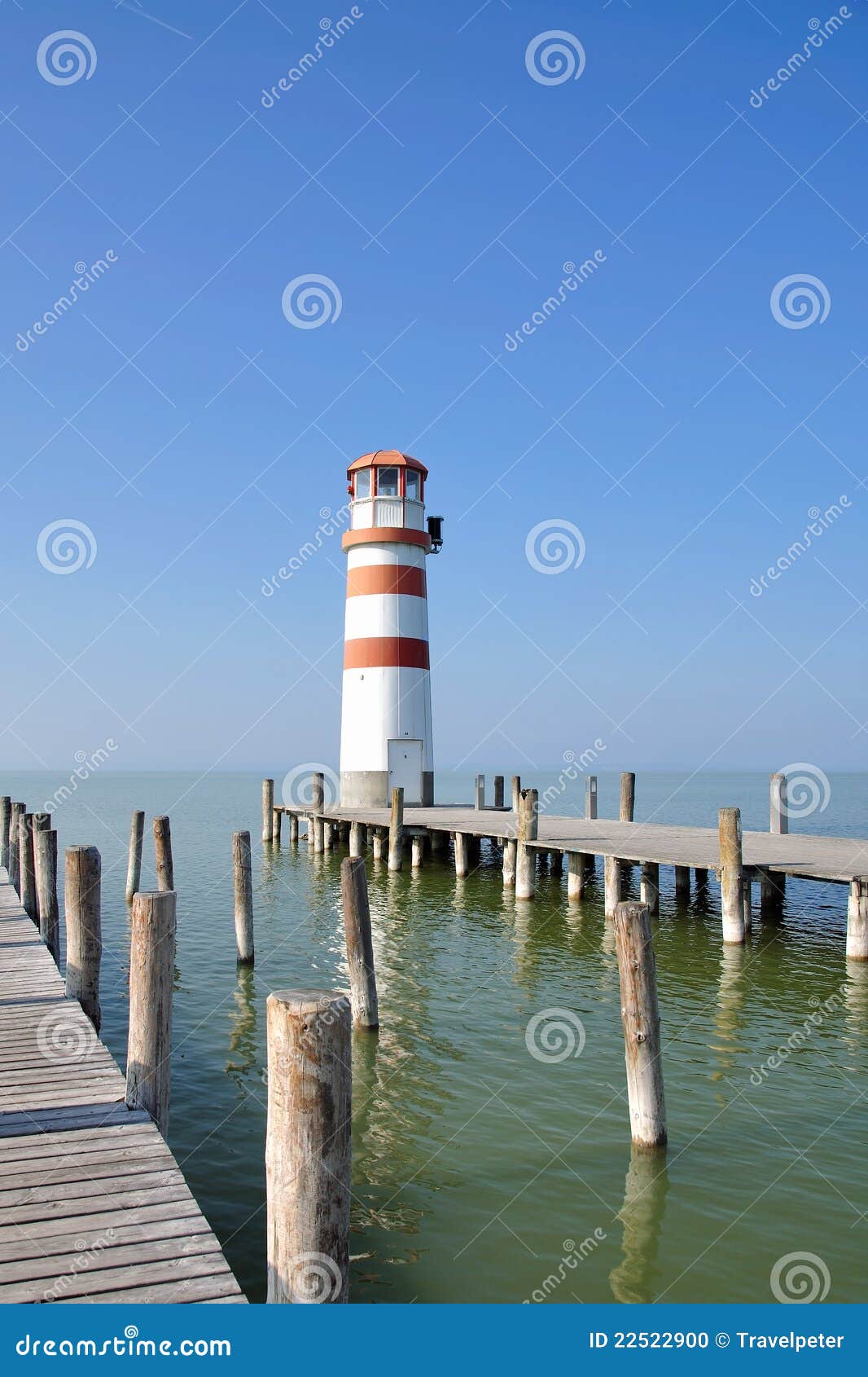 Phare De Podersdorf, Lac Neusiedl Photo stock - Image du destination ...