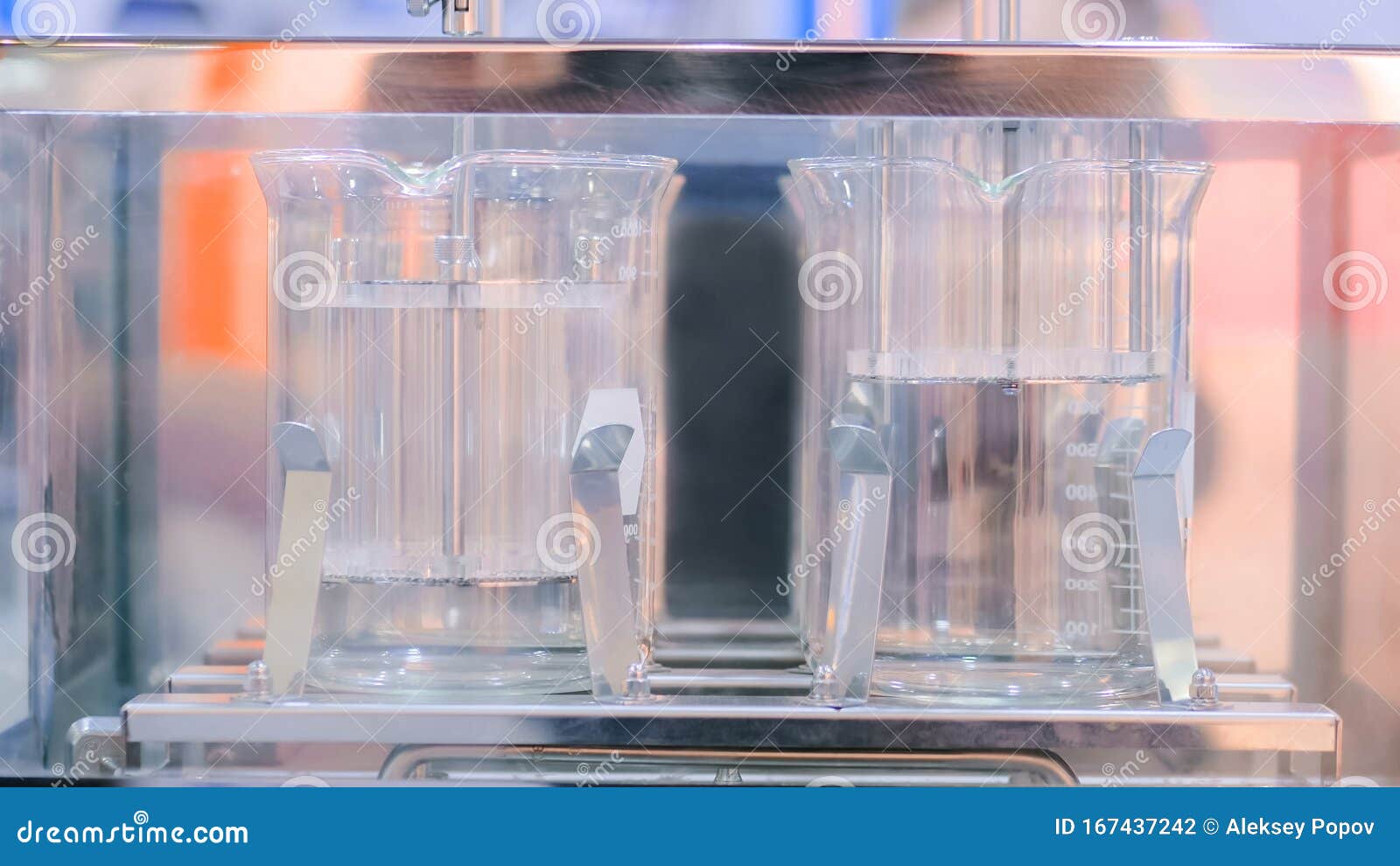 Automatic Tablet Disintegration and Dissolution Apparatus Stock Photo ...