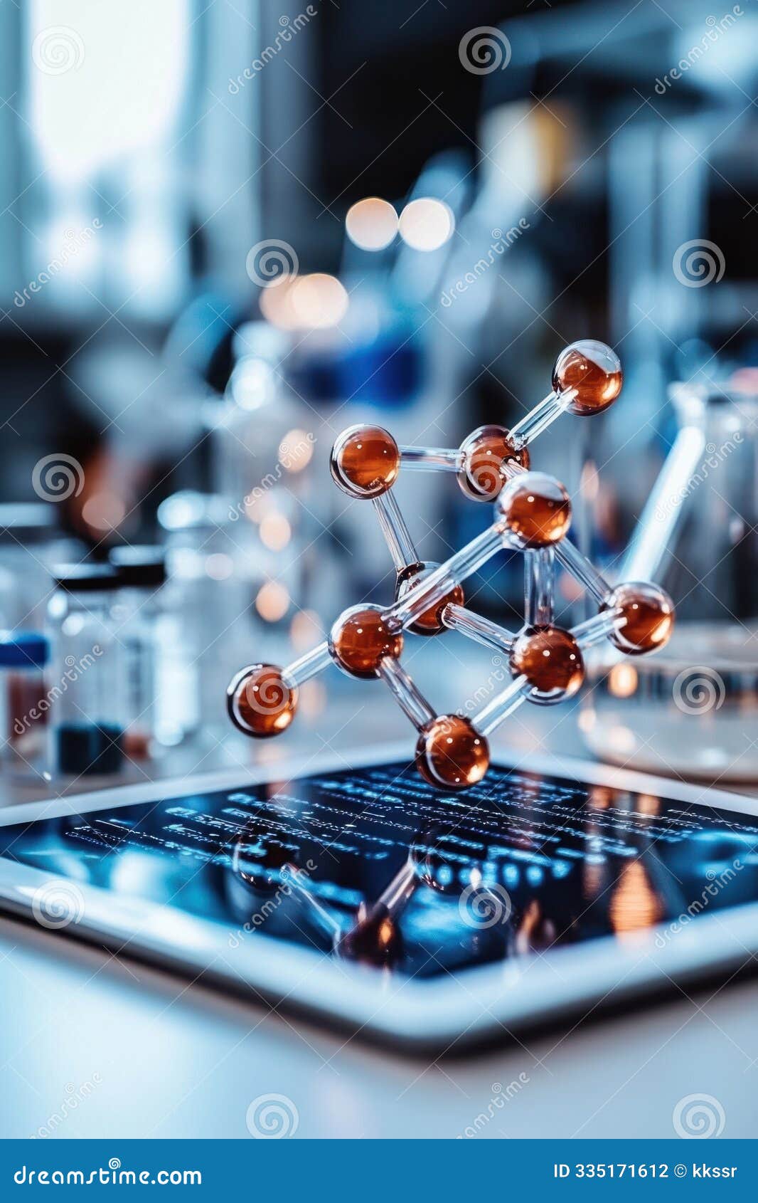 Pharmaceutical Advances, A High-resolution Image Of A Molecular Model ...