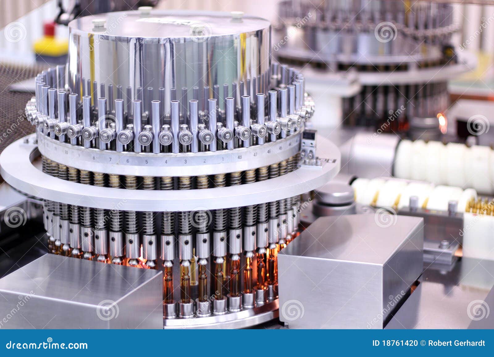 Pharmaceutical Automatic Inspection Machine Stock Photo - Image of ...