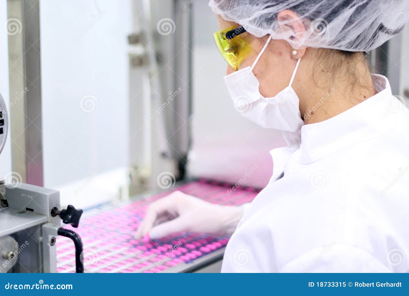 Pharmaceutical Factory - Quality Control Stock Image - Image of eyewear ...