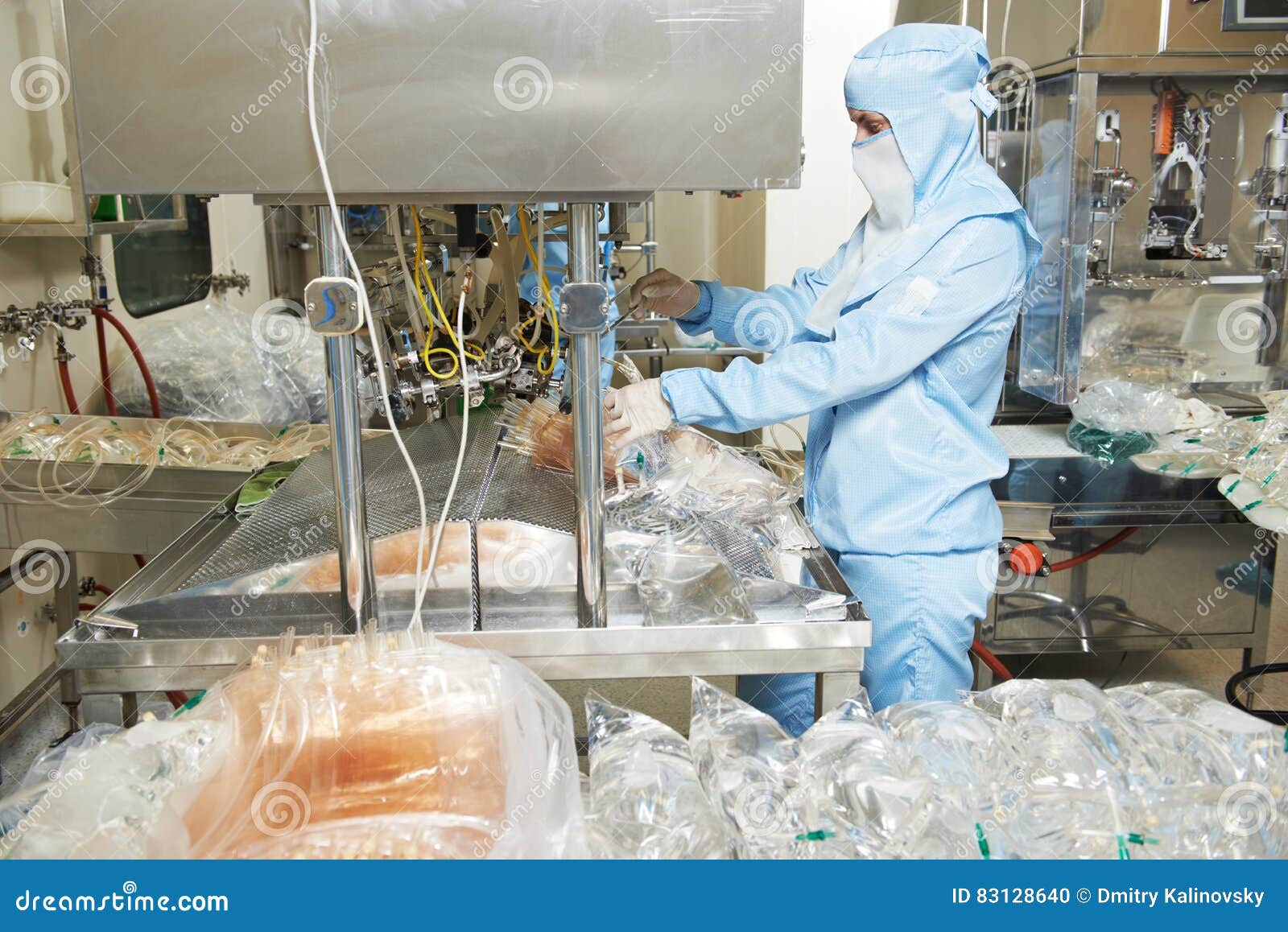 Pharmaceutical Industry. Physiological Solution Production. Stock Photo ...