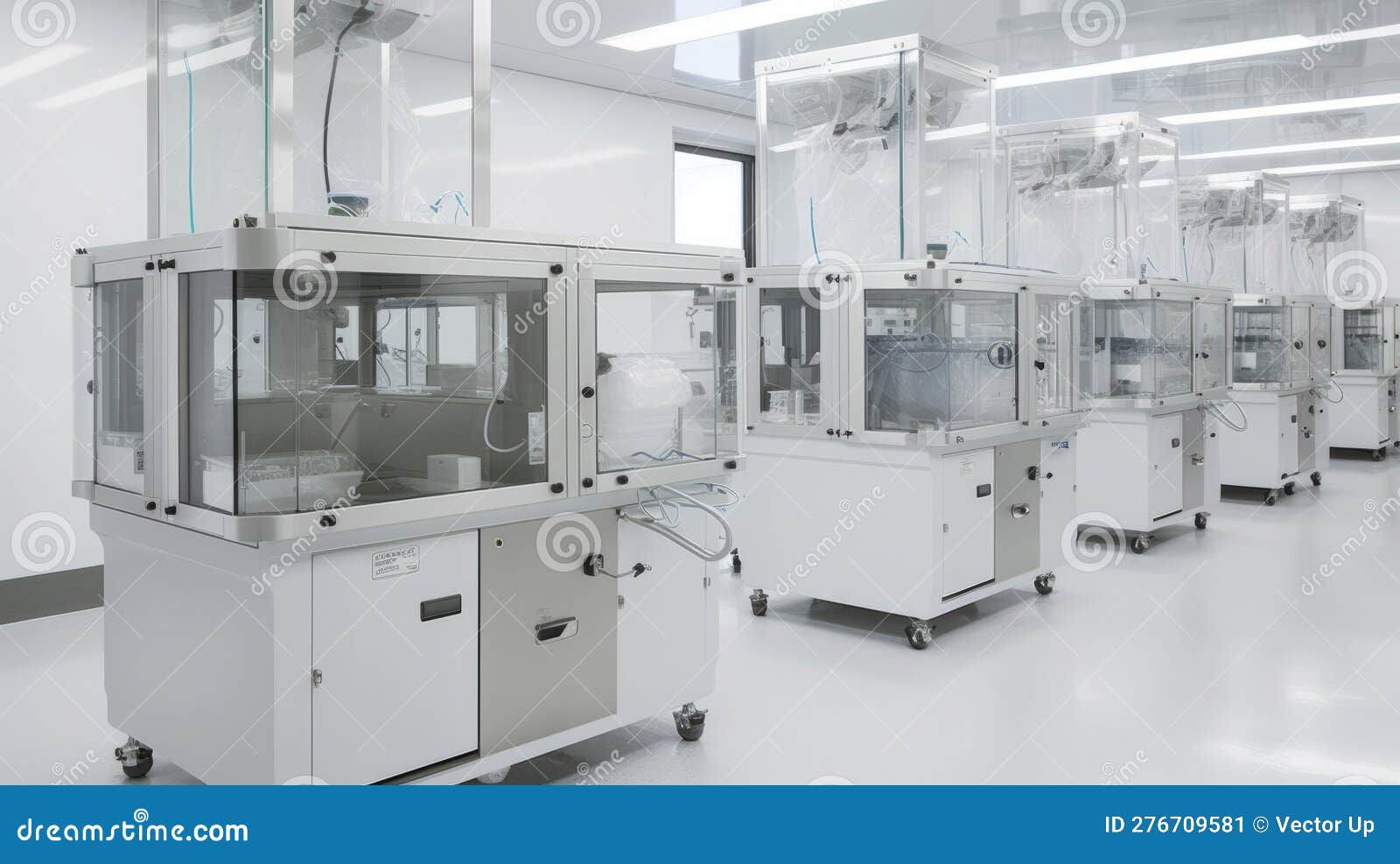 Pharmaceutical Lab Equipment in Clean Room. Generative AI Stock ...
