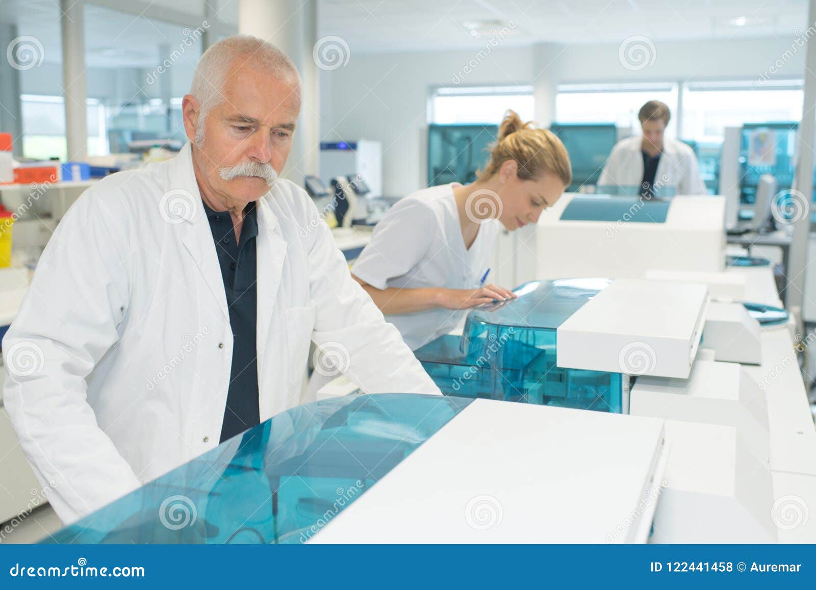 The Pharmaceutical Lab Researchers Stock Photo - Image of marketing ...