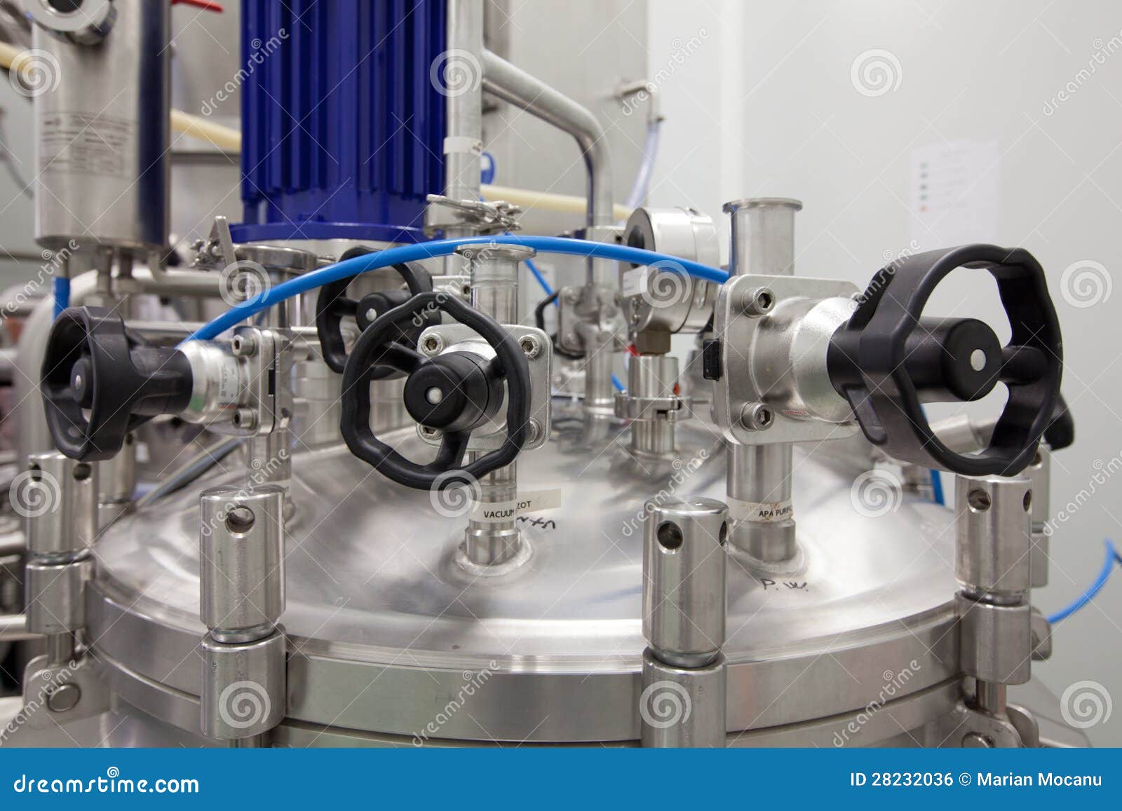 Pharmaceutical Laboratory Equipment Stock Photo - Image of production ...