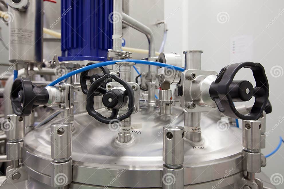 Pharmaceutical Laboratory Equipment Stock Photo - Image of production ...