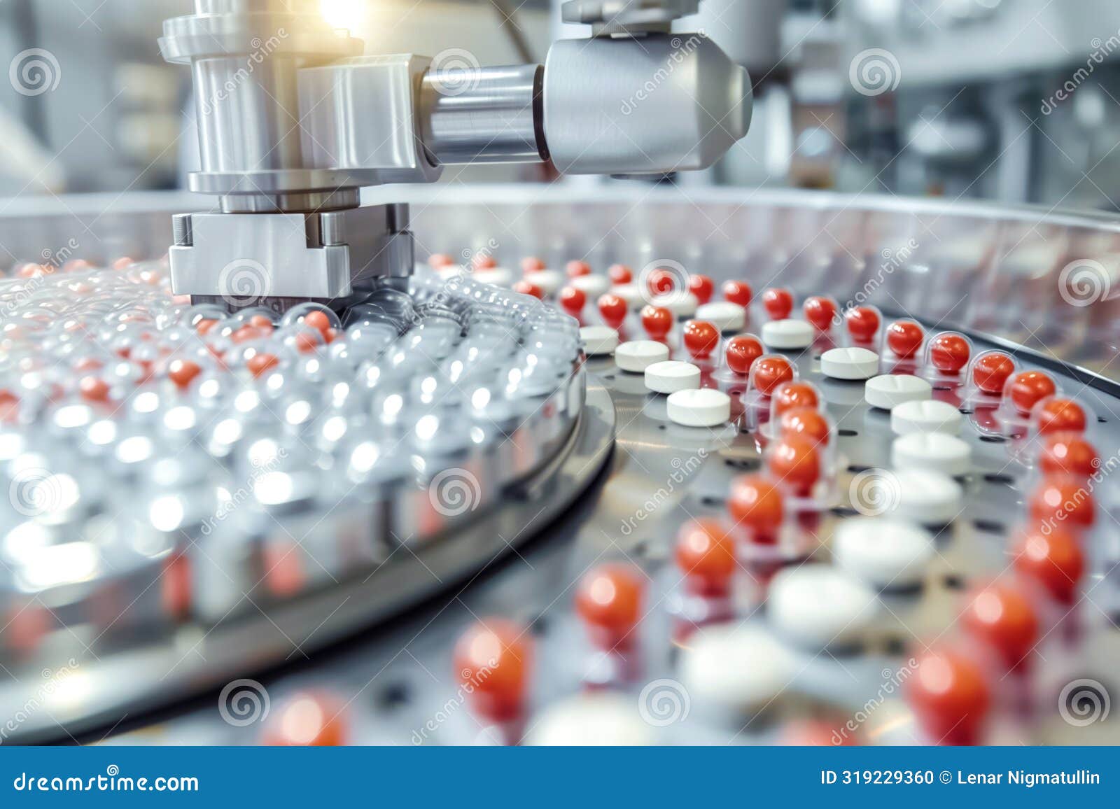 Pharmaceutical Machine Sorting Capsules with Precision Stock Photo ...
