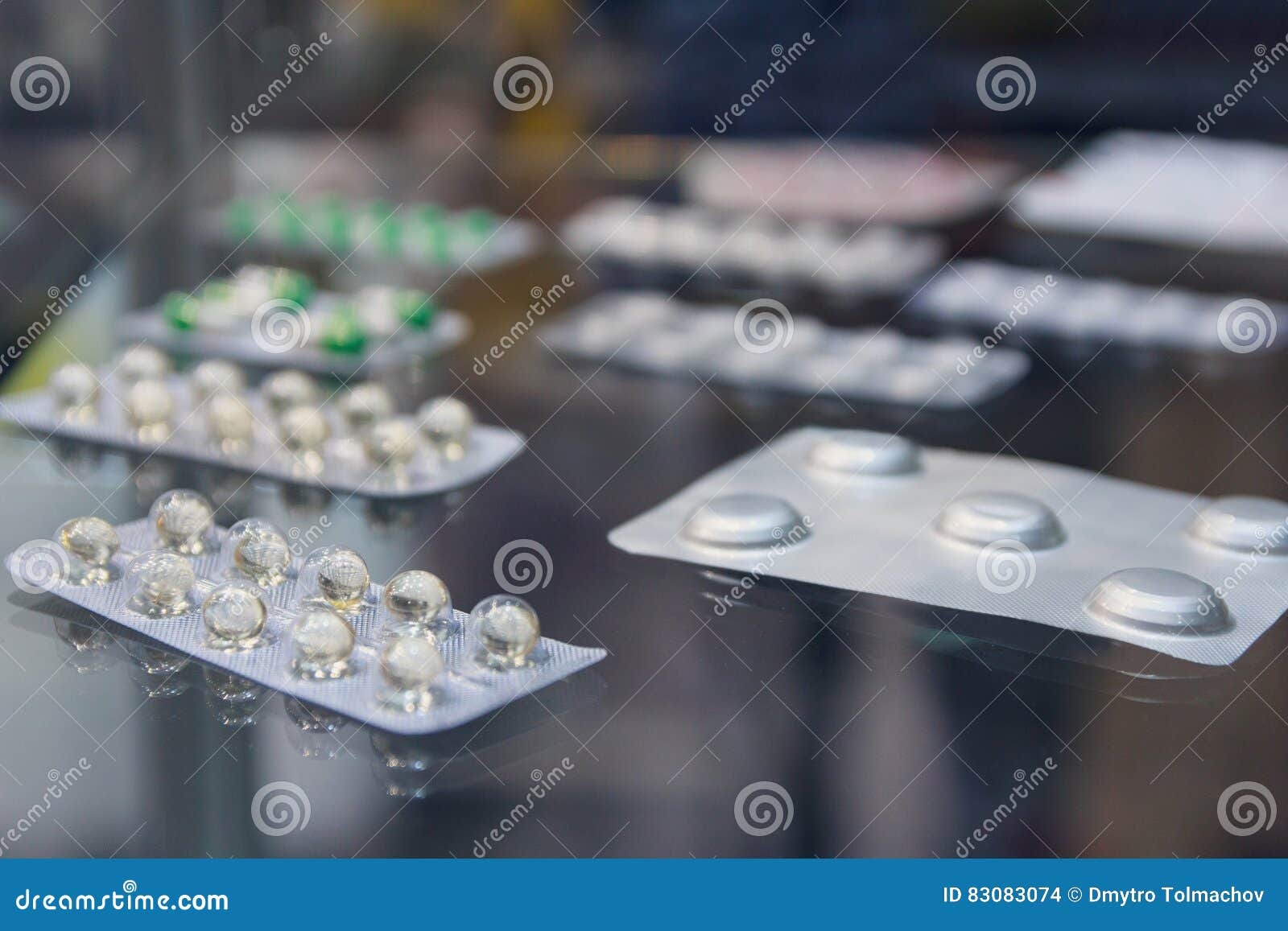 Pharmaceutical Medicine Pills on the Table Stock Photo - Image of ...