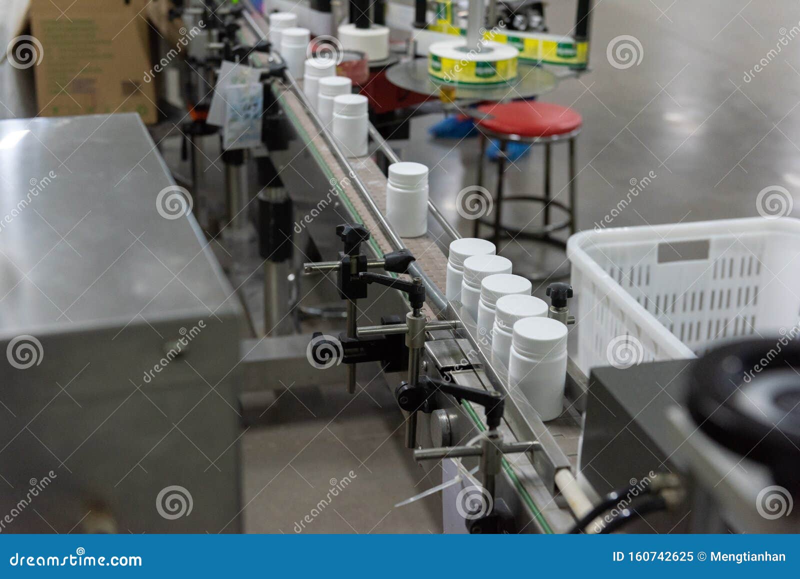 Pharmaceutical Packaging-Assembly Line Stock Image - Image of packaging ...