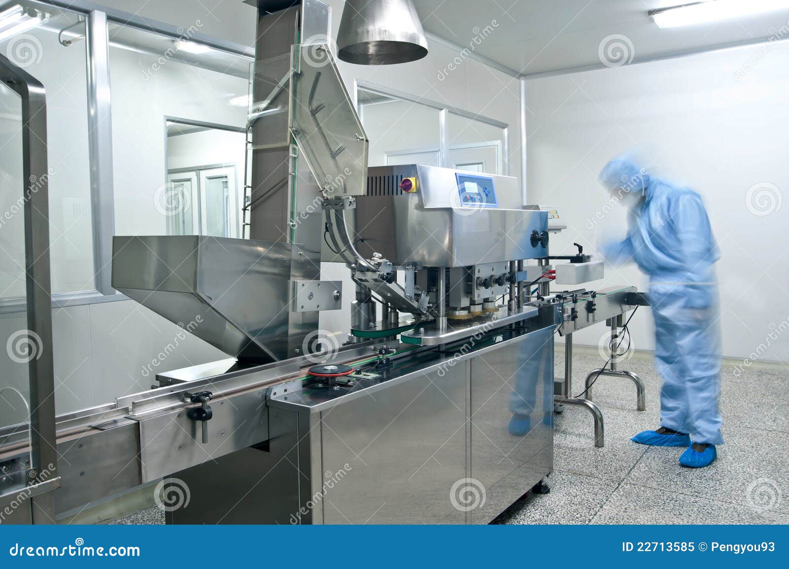 Pharmaceutical Production Line Stock Image - Image of technology ...
