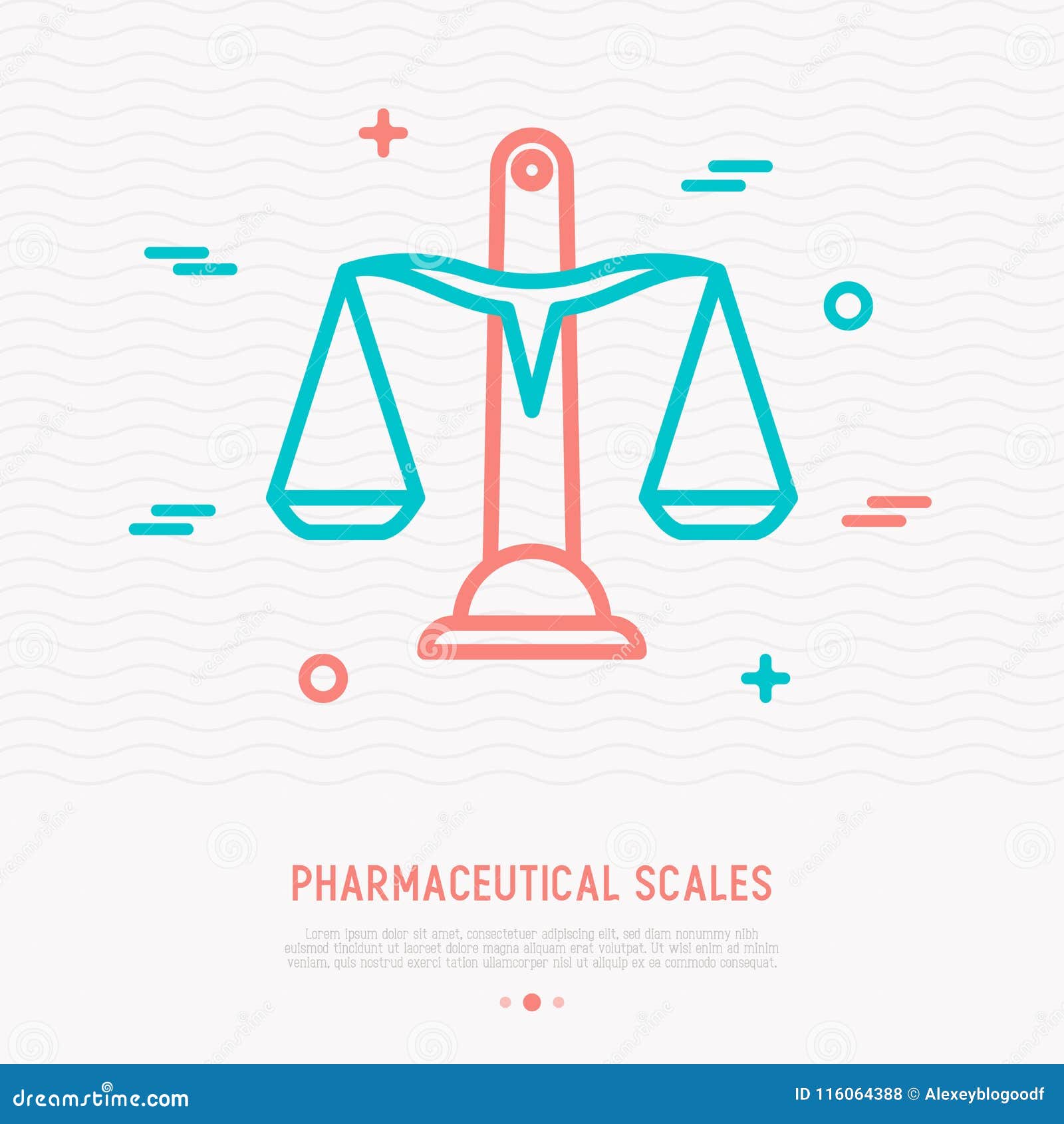 Pharmaceutical Scales Thin Line Icon Stock Vector - Illustration of ...