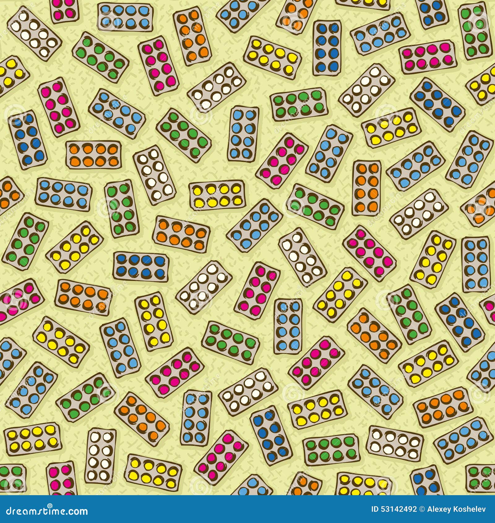 Pharmaceutical Seamless Vector Pattern Stock Vector - Illustration of ...