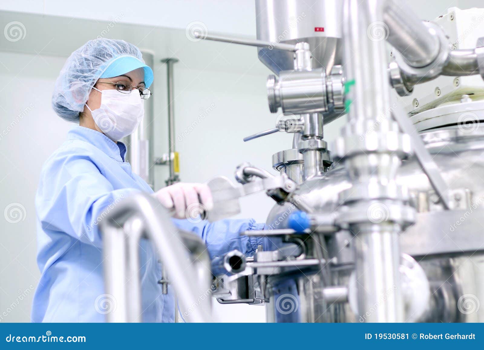 Pharmaceutical Worker at Work Stock Image - Image of industrial ...