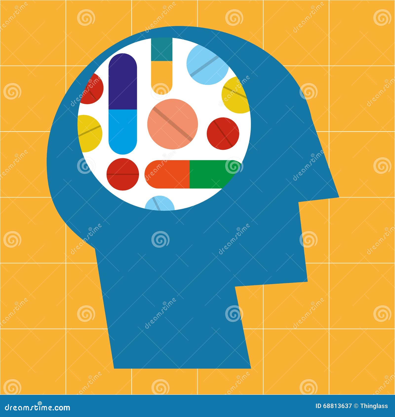 Pharmaceuticals and Drugs stock vector. Illustration of habits - 68813637