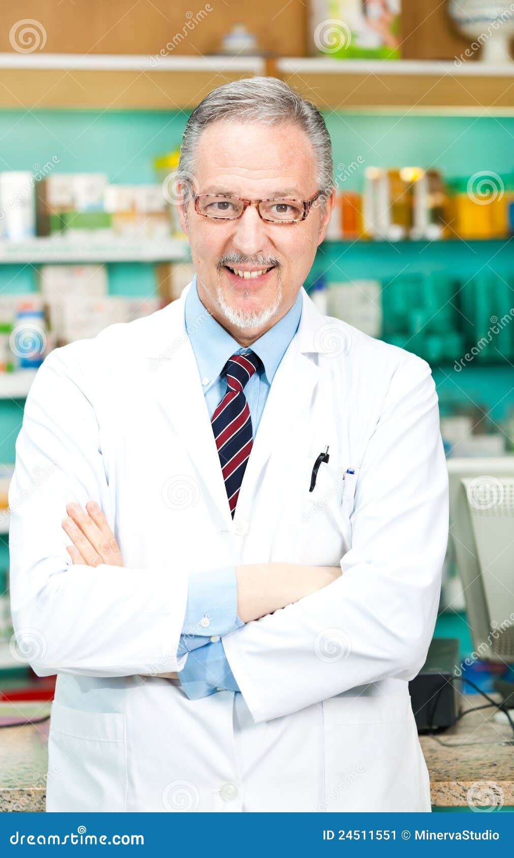 Pharmacist stock image. Image of smiling, drugs, chemist - 24511551